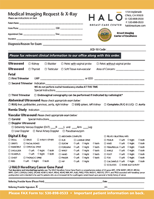 For Providers - HALO MRI Center & Breast Center